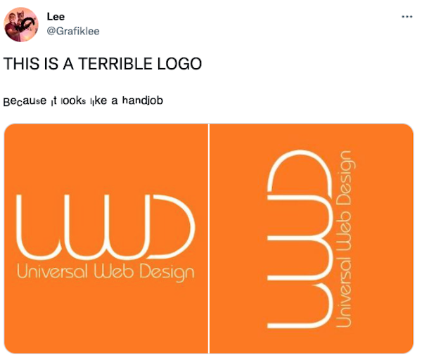 Yes, someone actually designed and approved these TERRIBLE logos