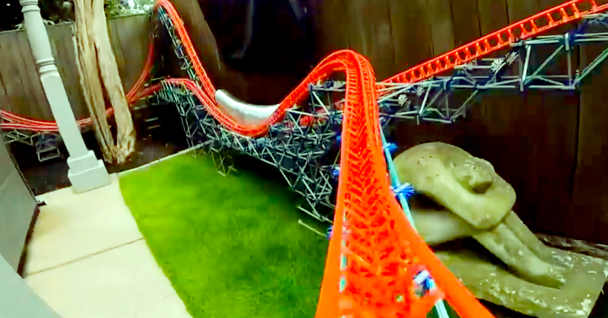 Magnum XL Backyard DIY Rollercoaster Build Video POV GoPro Ride Cedar