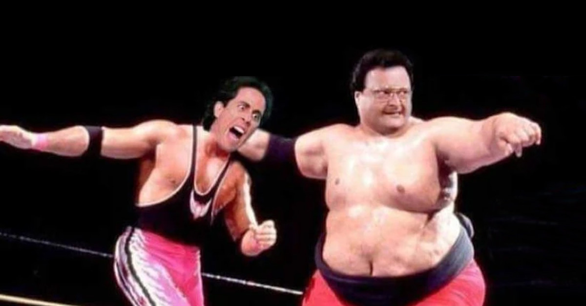Seinfeld vs wrestling is a sponge worthy crossover