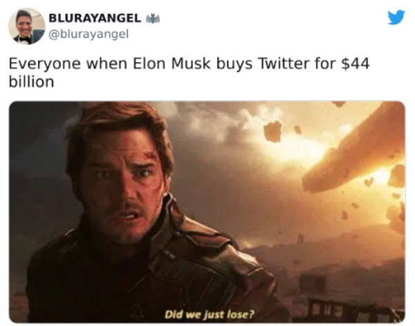 Elon Musk bought Twitter & the memes and tweets are flooding in
