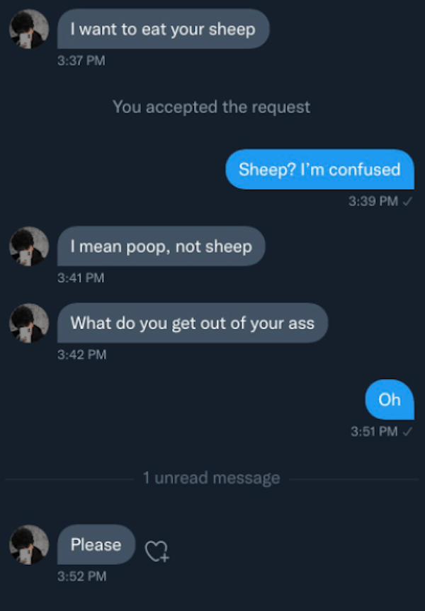 Cringe-inducing pickup lines