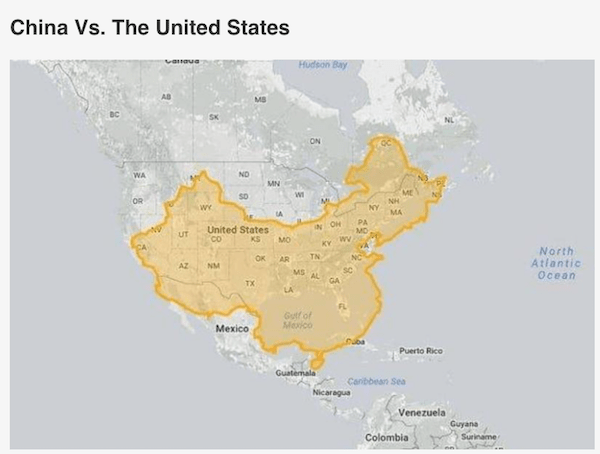 These maps show the true scale of the world's countries