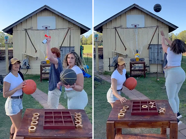 What do you get when you combine pop-a-shot and tic-tac-toe? An injury