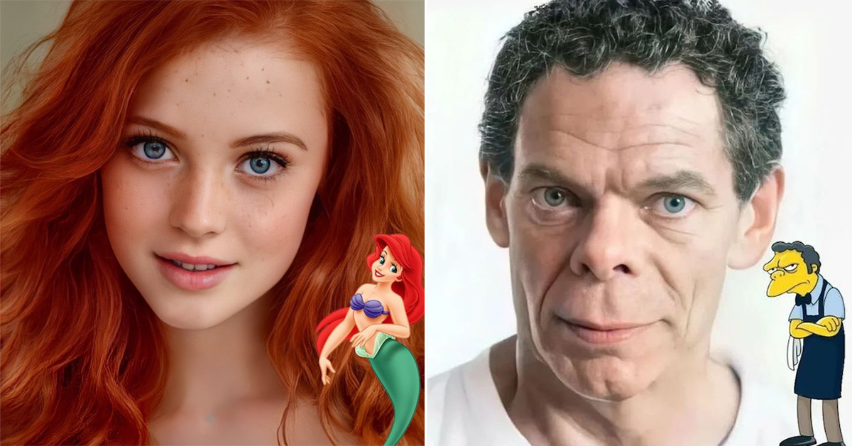 A.I. tool shows what popular cartoon characters would look like IRL