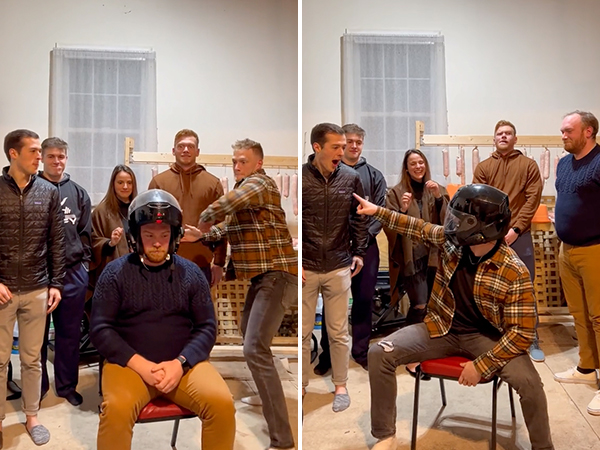 The helmet game is too funny, but some of these hits look personal