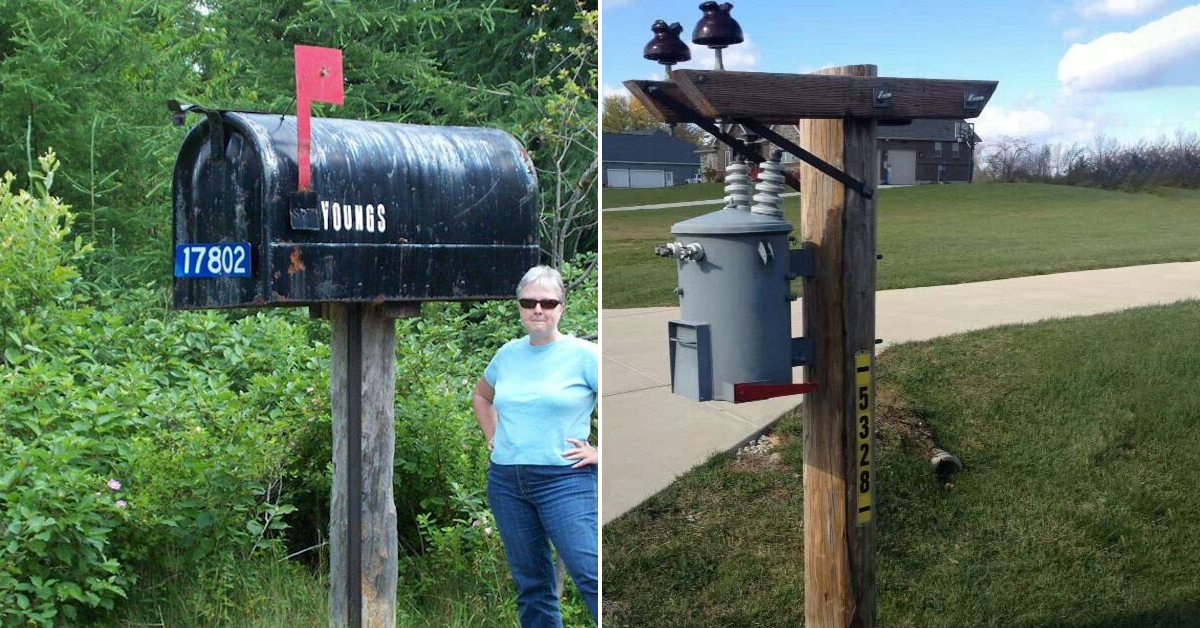 A crazy collection of bizarre mailboxes