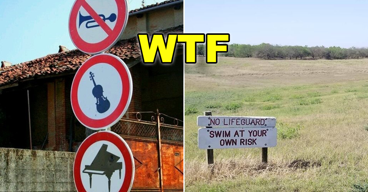 Bizarre signs spotted in the wild that will make you do a double-take