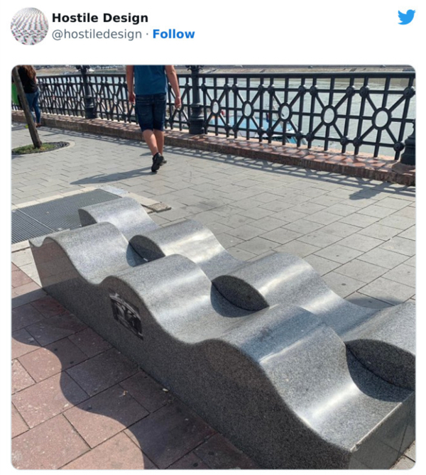 Hostile designs telling people to stay the f**k away