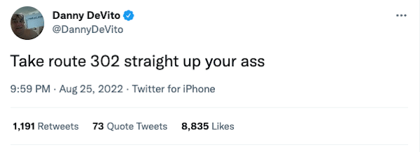 Danny DeVito's nsfw tweets as Satan character cause confusion