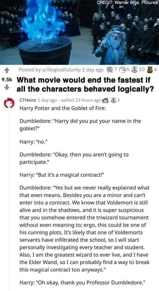 "Potterheads" will get a kick out of these wizard-ing memes