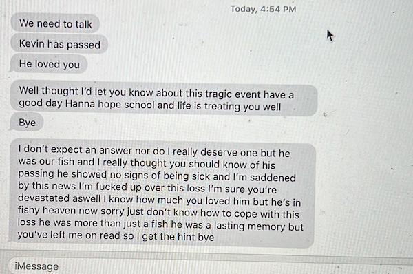 Screenshots of texts from Exes is the definition of cringe