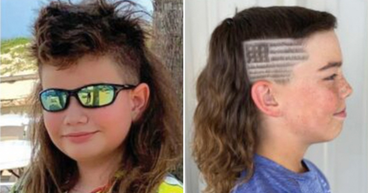 This kids' mullet competition is definitely a sight to behold
