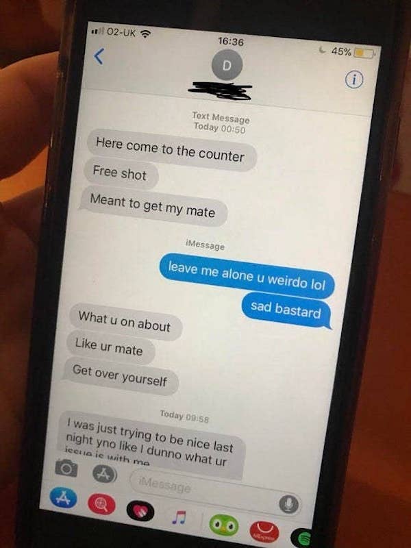 Screenshots of texts from Exes is the definition of cringe