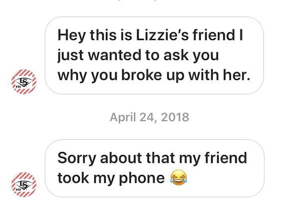 Screenshots of texts from Exes is the definition of cringe