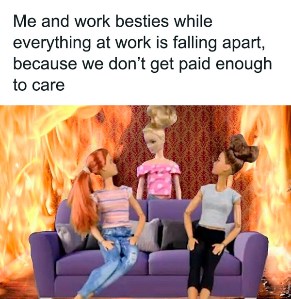 Jokes for the 9-5 crowd, because anything is better than working