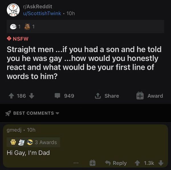 The Dad energy is STRONG in these posts