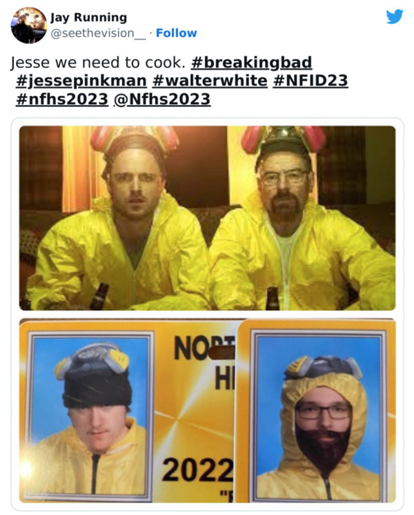 Students allowed to wear costumes for school IDs rose to the occasion