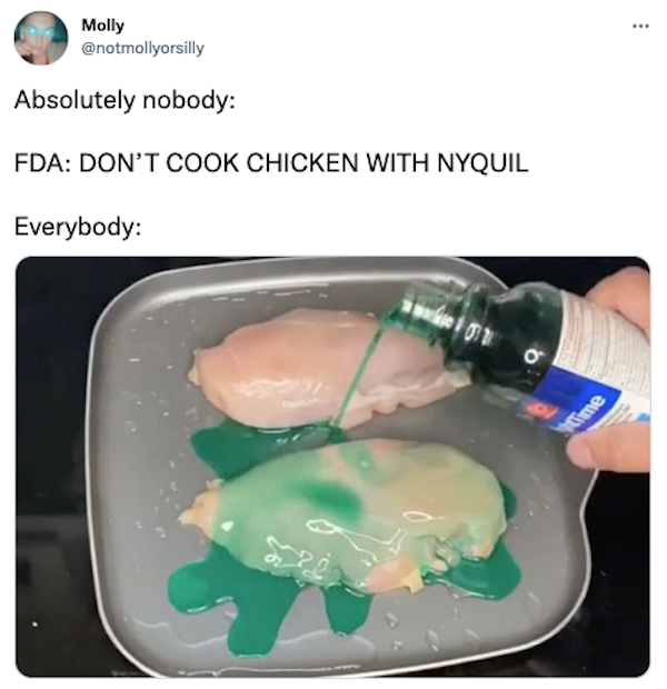 The "NyQuil Chicken Challenge" is insane & so are the memes (20 Photos