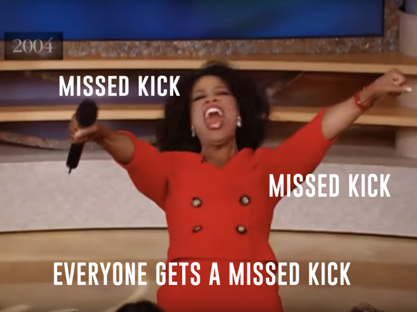 Unlike the kickers in Week 1, leather bound NFL memes don't miss