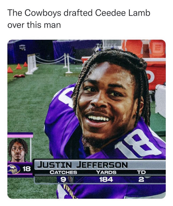 Unlike the kickers in Week 1, leather bound NFL memes don't miss