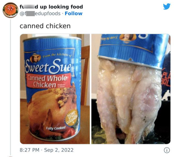 Hard to believe people actually ordered these horrible foods