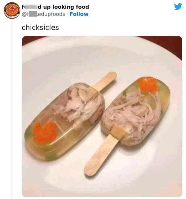 Hard to believe people actually ordered these horrible foods