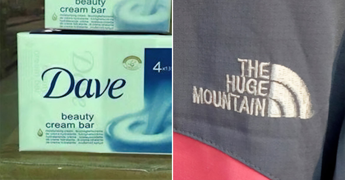 Knock-off brands that are barely hiding their logo thefts