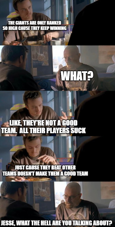 Just like the Giants, leather bound NFL memes from Week 6 win again.