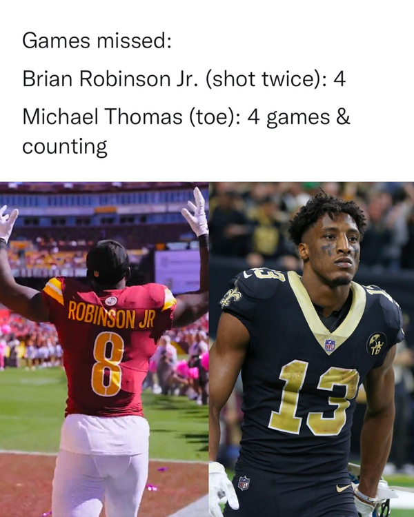 Leather bound NFL memes from Week 7 are in their prime