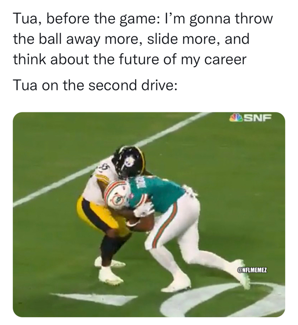 Leather bound NFL memes from Week 7 are in their prime