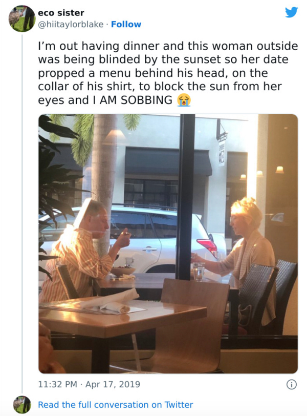 Chivalry still exists, and thank God for the good side of humanity
