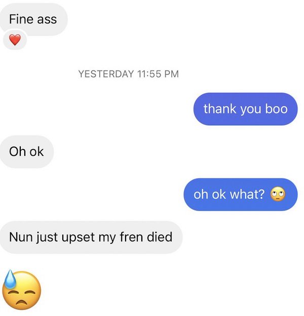 Texts exemplifying how NOT to flirt with a woman