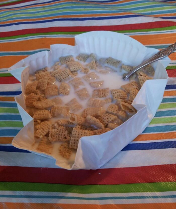 Food found in places it has absolutely no business being.