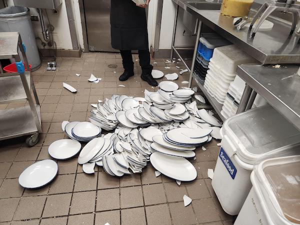 Home cooking can be messy, restaurant cooking *is* chaos