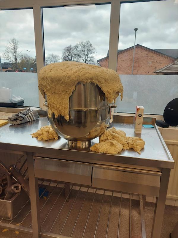 Home cooking can be messy, restaurant cooking *is* chaos