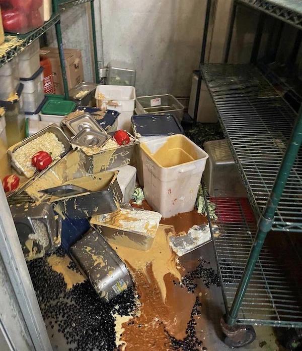 Home cooking can be messy, restaurant cooking *is* chaos