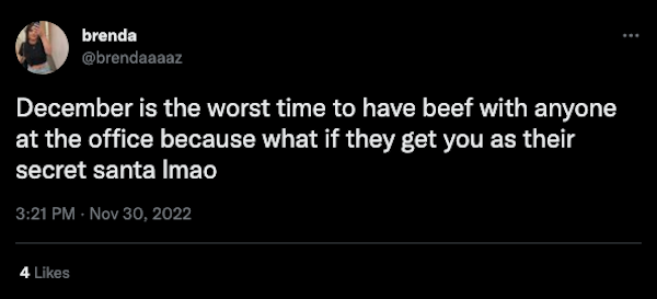 Can we all admit the workplace Secret Santa game blows?