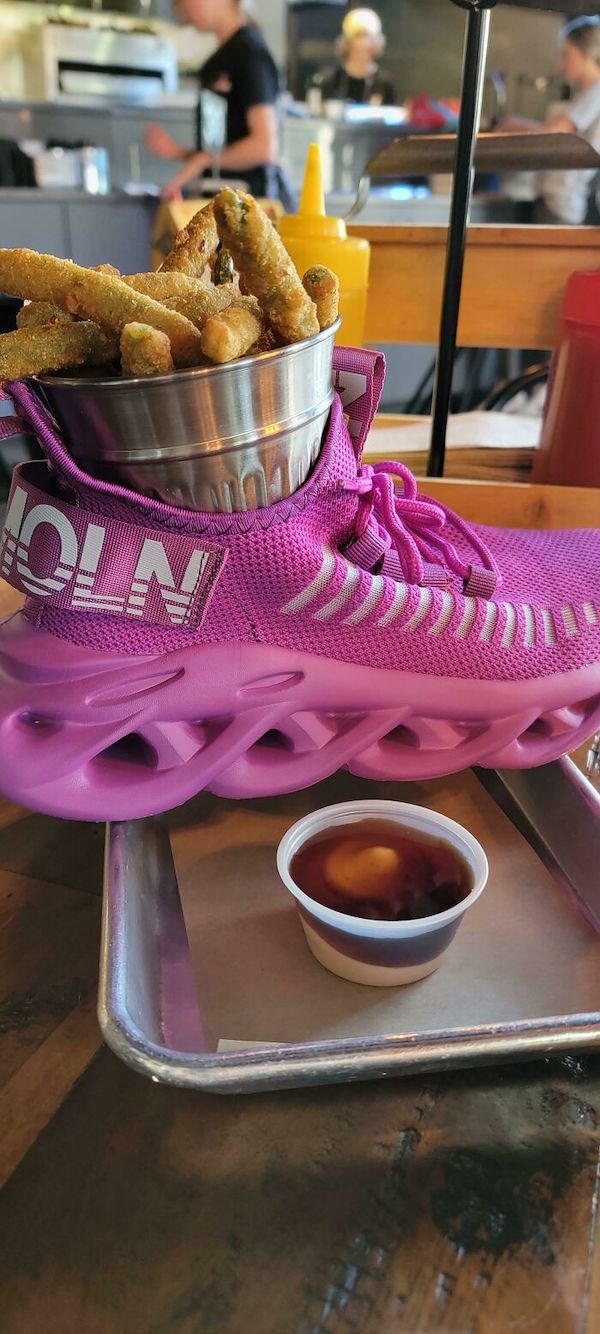Hipster restaurants will serve food on anything but a plates