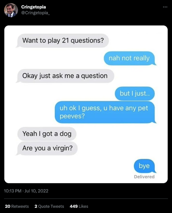 "Cringetopia" is real, and we advise you to proceed with caution