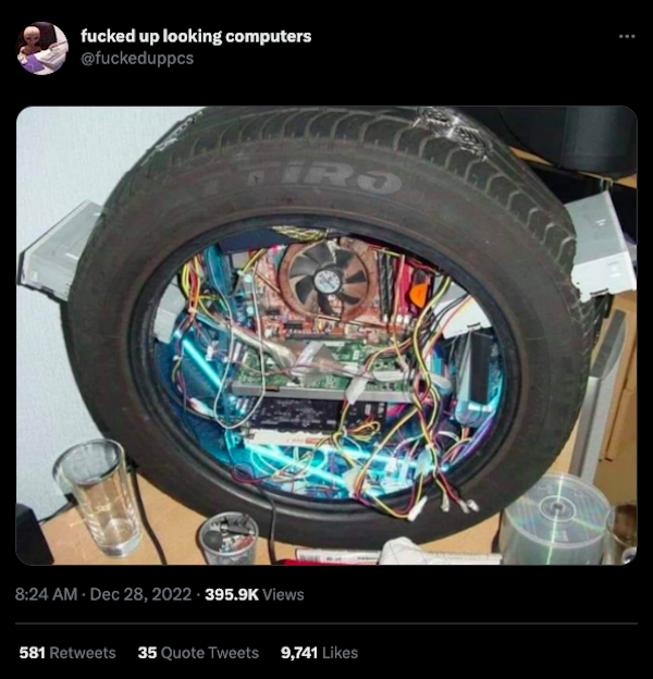 Cursed computers are brains are having trouble processing.