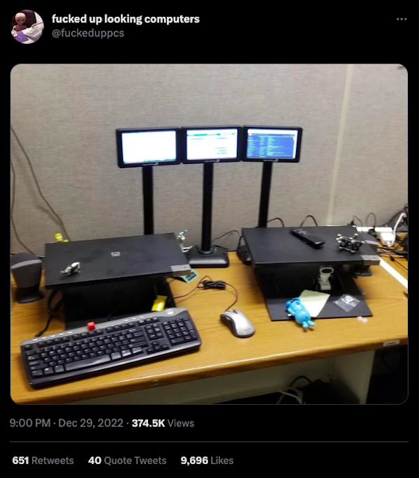 Cursed computers are brains are having trouble processing.