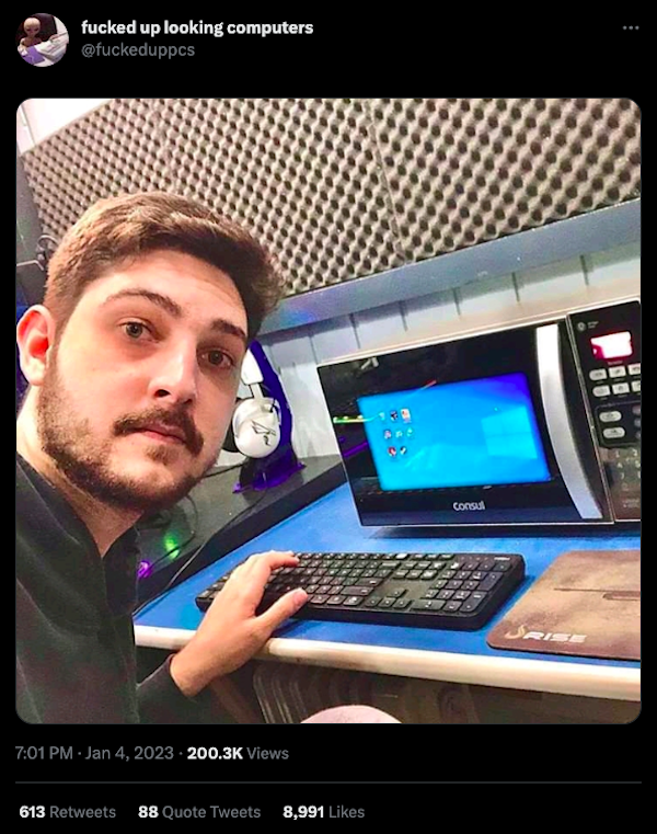 Cursed computers are brains are having trouble processing.