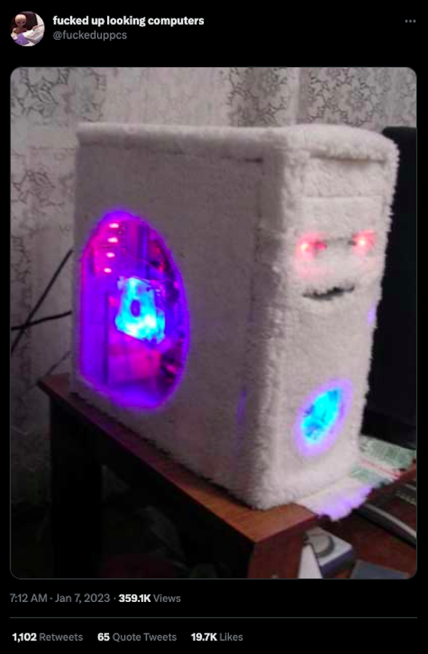 Cursed computers are brains are having trouble processing.