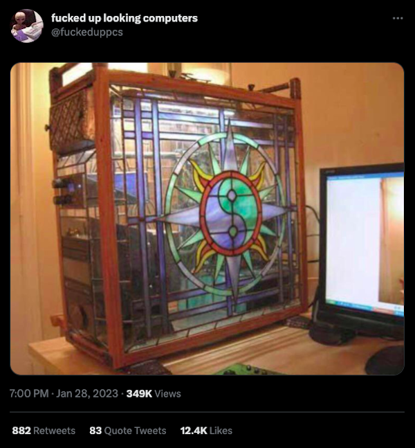 Cursed computers are brains are having trouble processing.