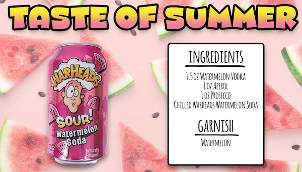 We got tipsy on Warheads soda and alcohol