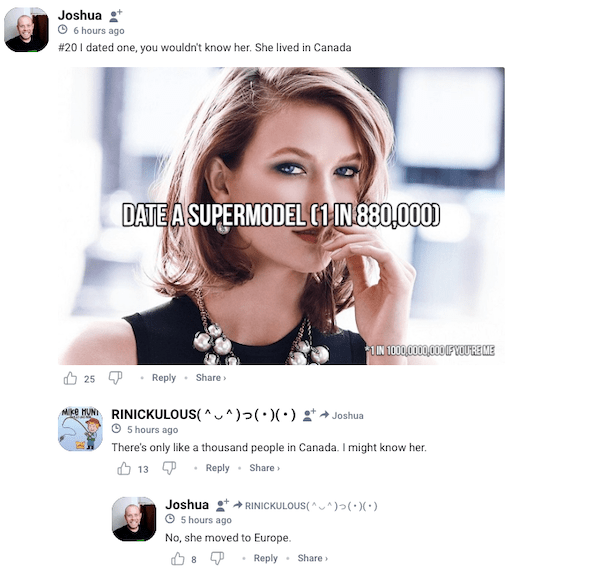 Top Comments are the best prize on the web...or so a wise man told me