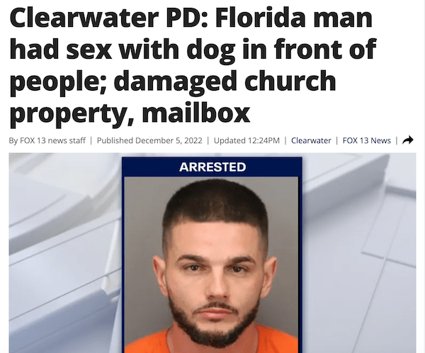 The most outrageous Florida Man headlines of 2022