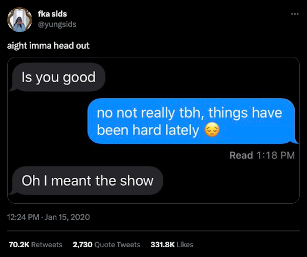 Text exchanges that went off the rails in a big hurry