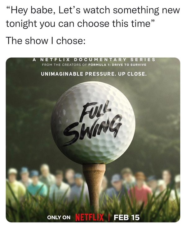 Here's a full swing of golf memes fore ya... see what I did there