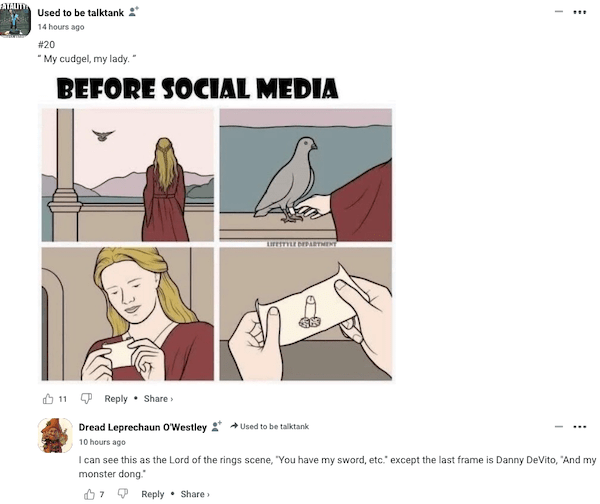 Funny comments found deep in the best threads on the internet